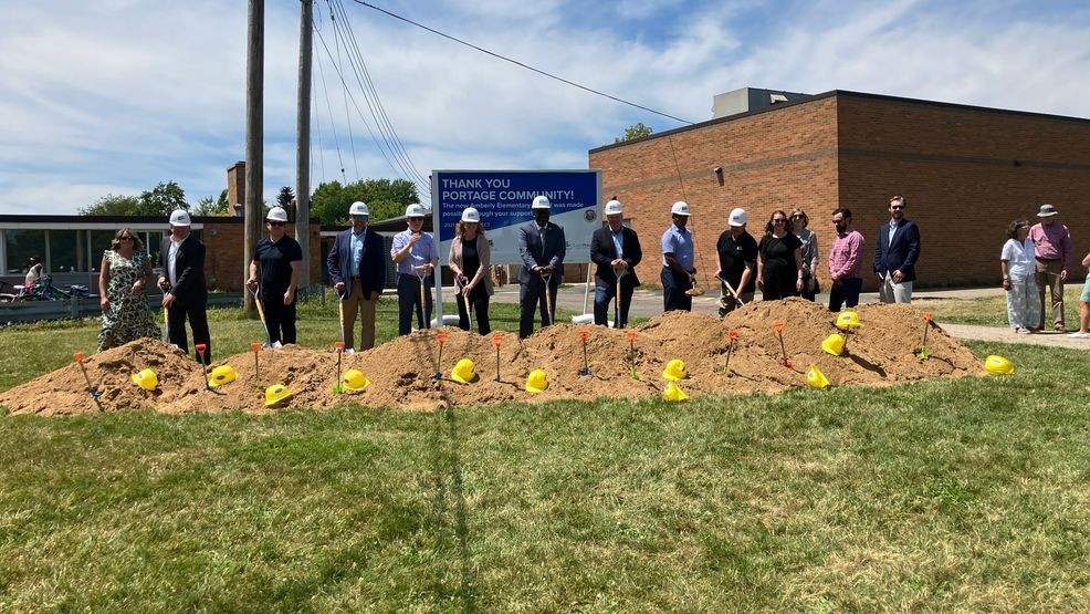 Portage Public Schools breaks ground on new Amberly Elementary School