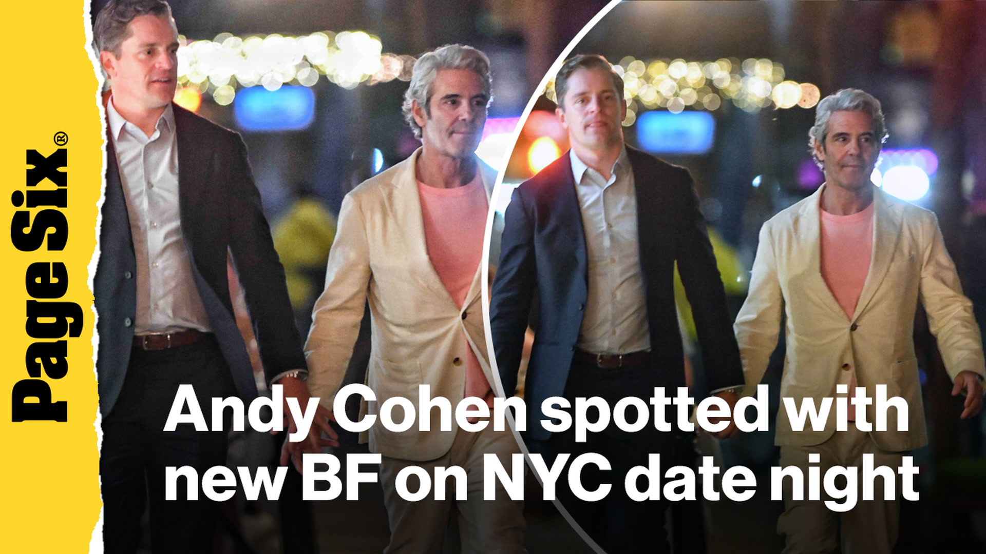 Andy Cohen holds hands with businessman Kevin Sobieski on NYC date night