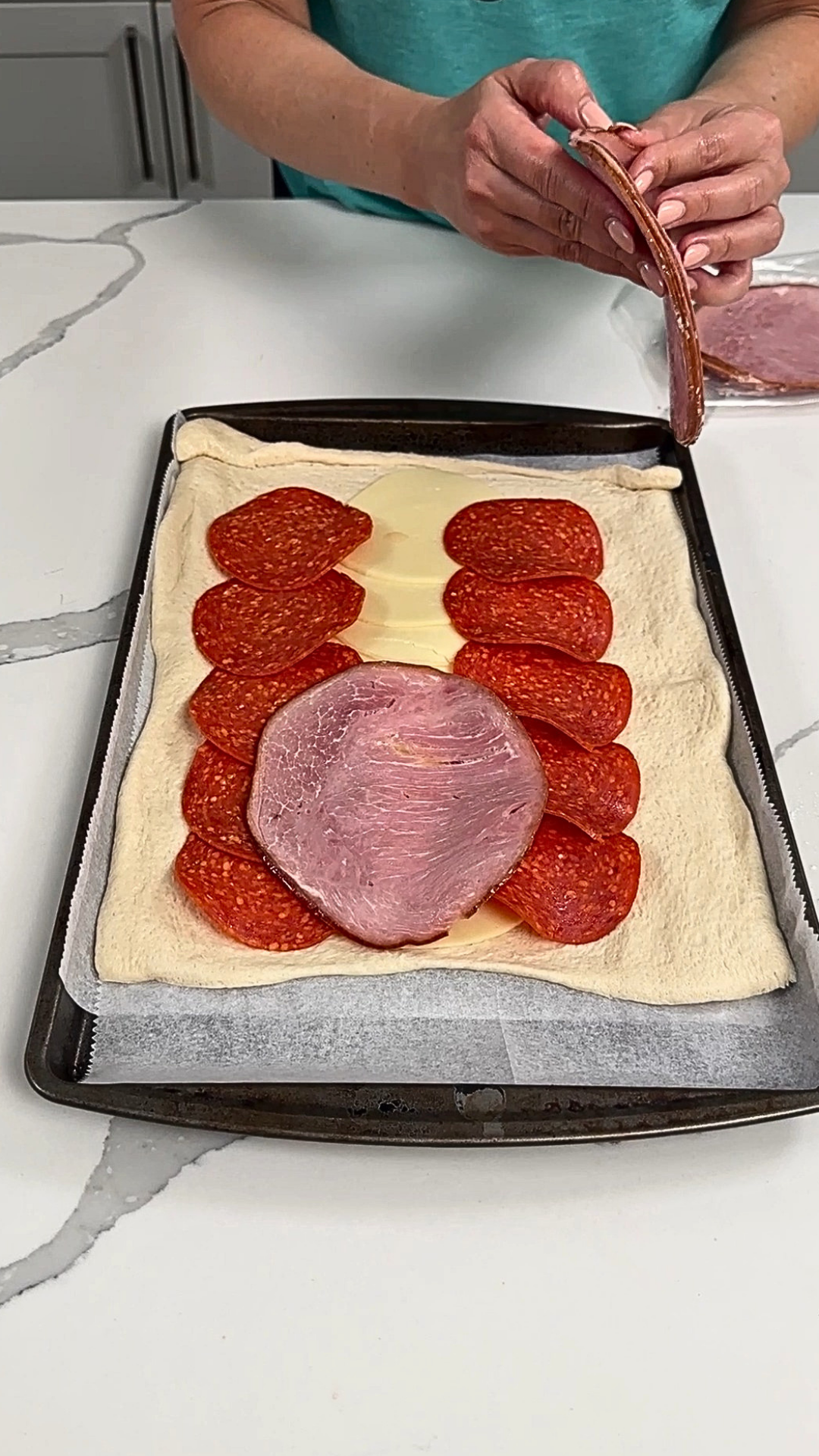 Ham and cheese stromboli dinner recipe