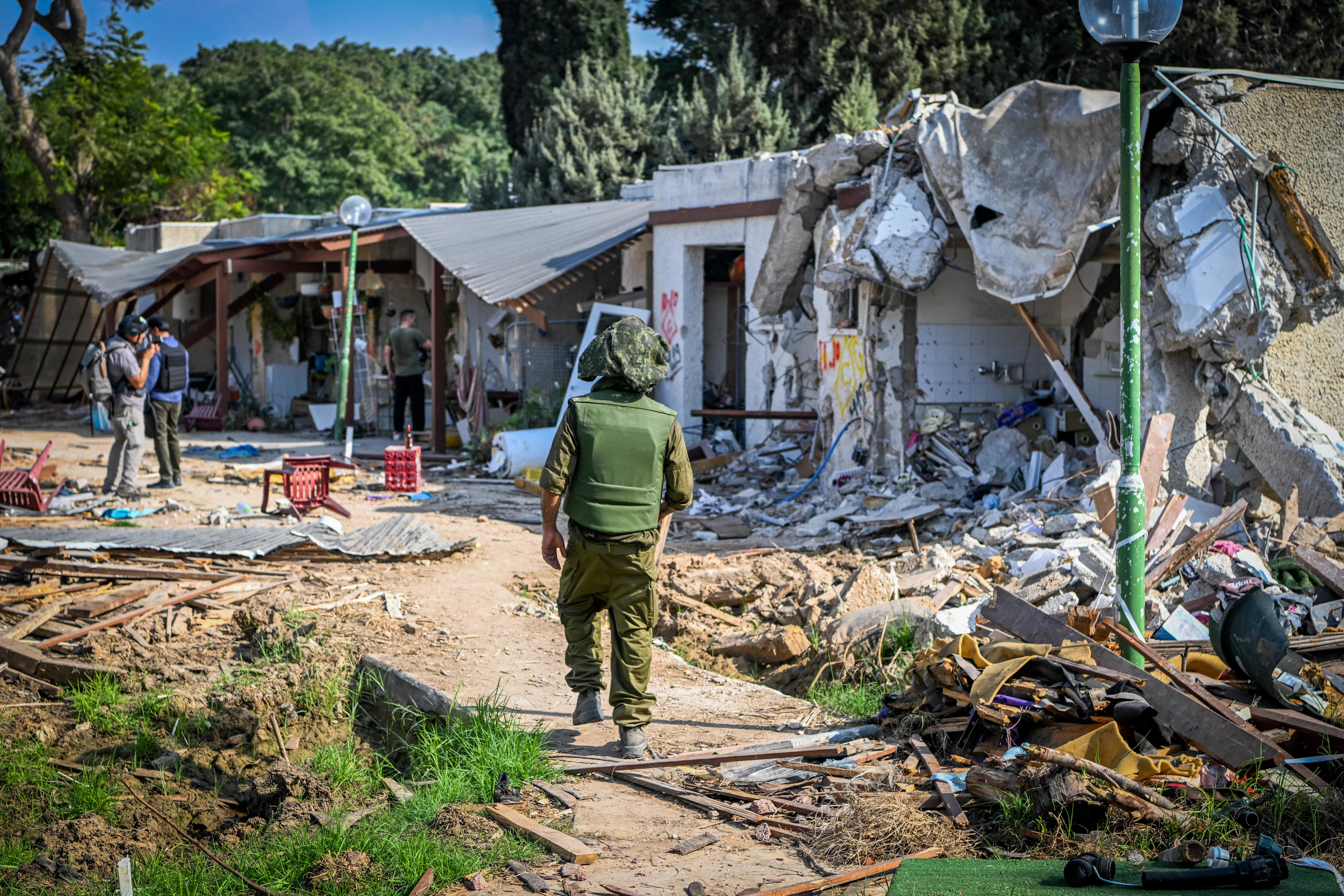 Human bones discovered in Kibbutz Kfar Aza neighborhood devastated in ...