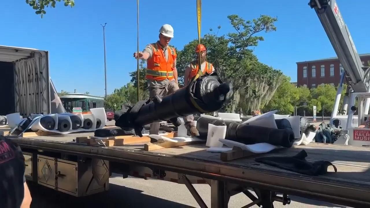 Historic cannons from the American Revolution arrive at Georgia museum
