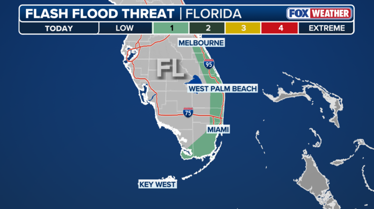 Flash flood threat rises in Miami as tropical moisture and warm ...