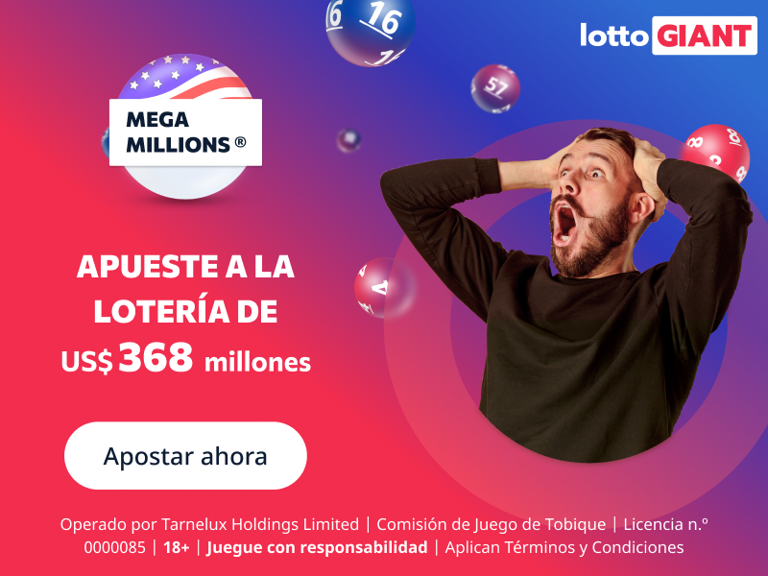 Mega Millions alcanza US$368 millones y supera los $1,3 billones en premios