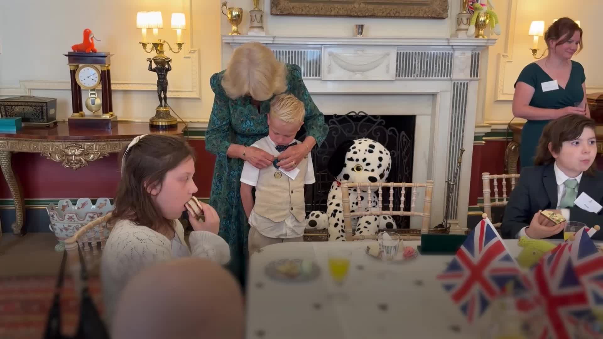 Seriously ill boy gets Queen to present his bravery medal from Scouts