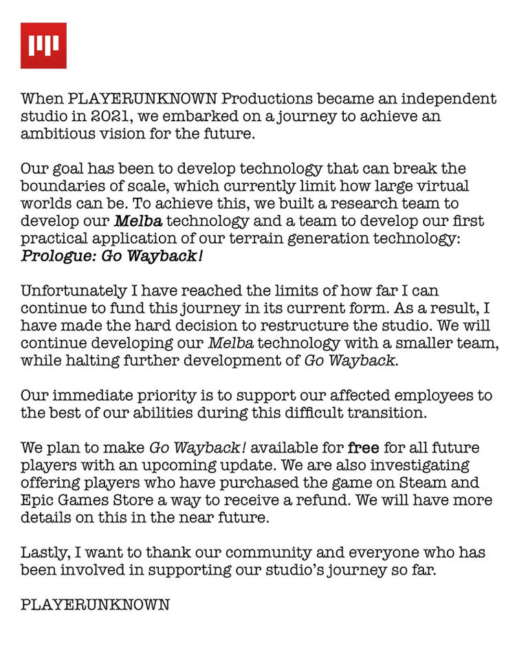 PlayerUnknown's survival game is shutting down just 6 months after ...