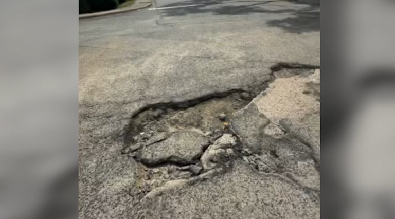 Driver says 'crater-like' pothole damaged tires, rims near downtown ...