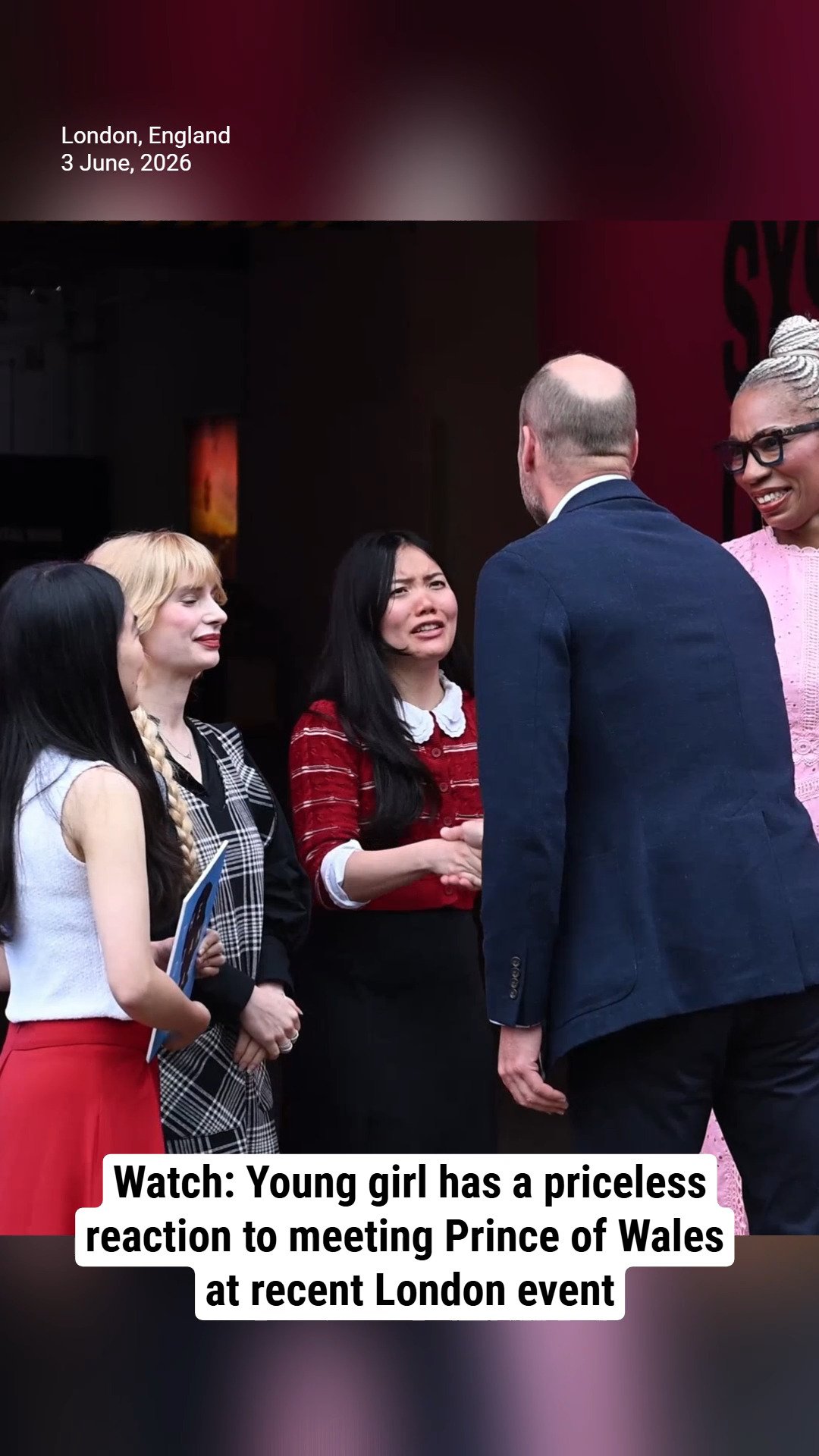 Watch: Young girl has a priceless reaction to meeting Prince of Wales ...