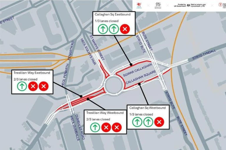 Cardiff drivers warned of disruption as major tram works begin