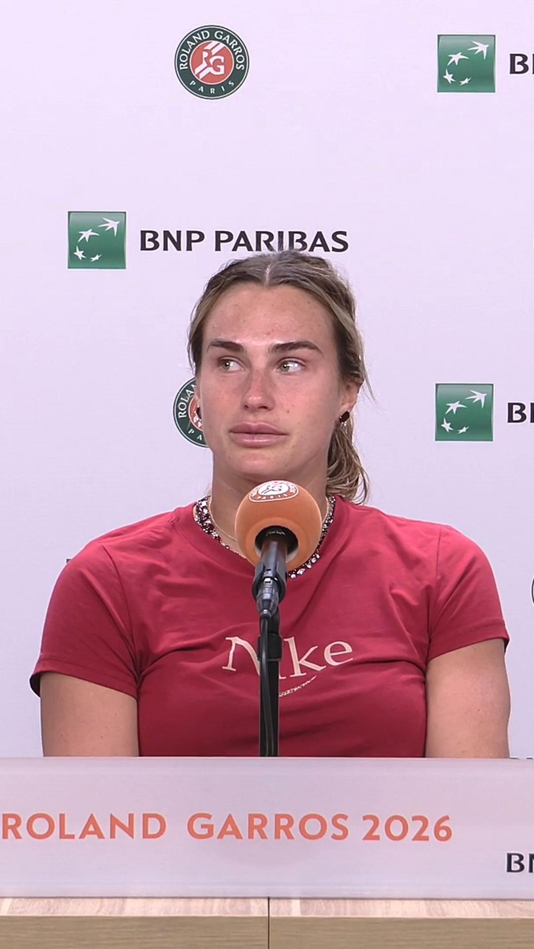 I got into a deep, dark hole - Sabalenka