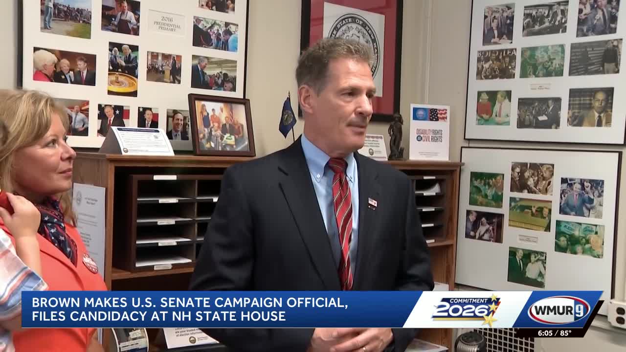 Scott Brown makes US Senate campaign official, files candidacy at NH ...