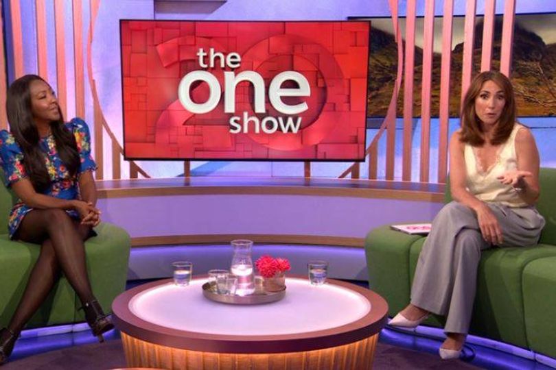 The One Show star says she's glad to be here as she returns from illness