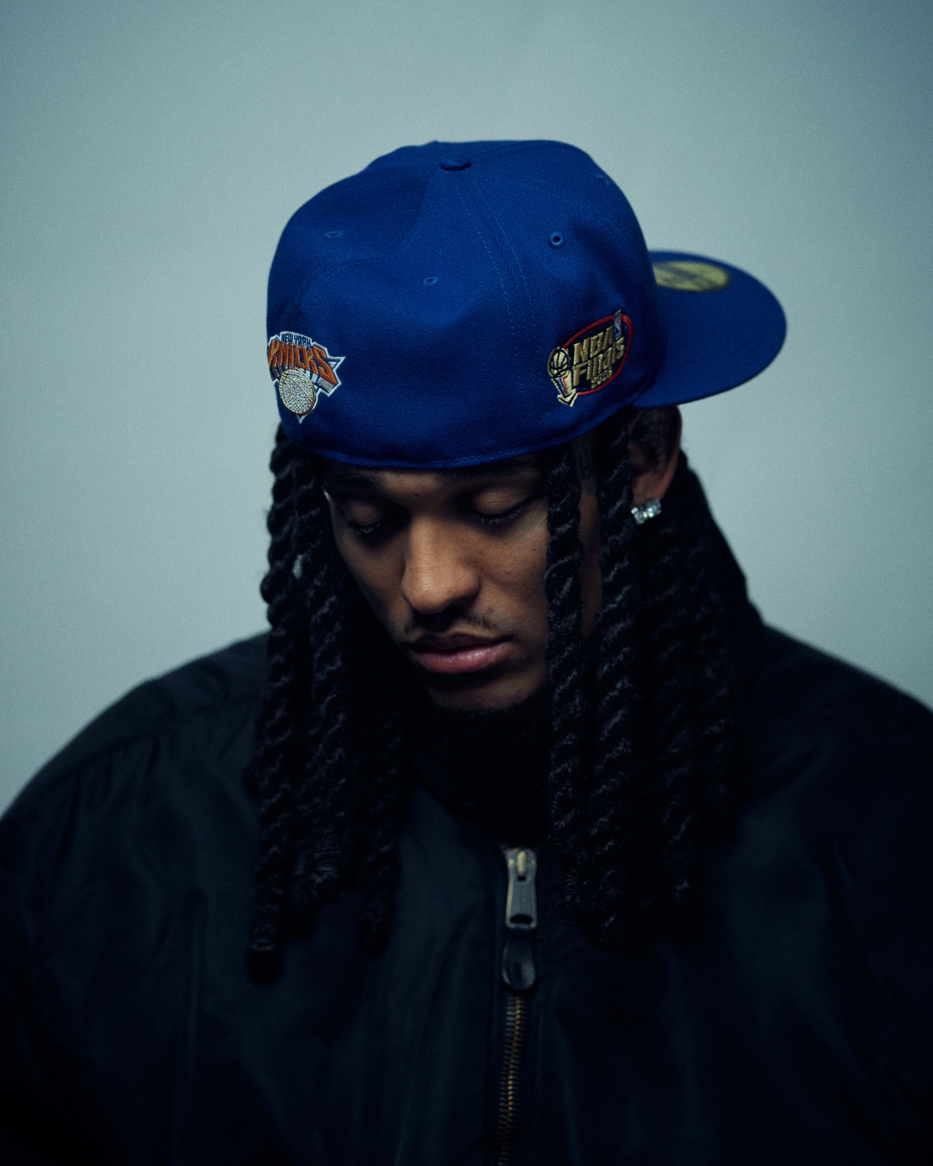 Alex Moss unveils $1870 diamond Knicks hats ahead of 2026 NBA Finals