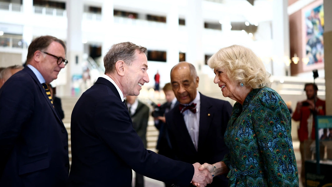 Queen Camilla joins Paddington to launch reading drive