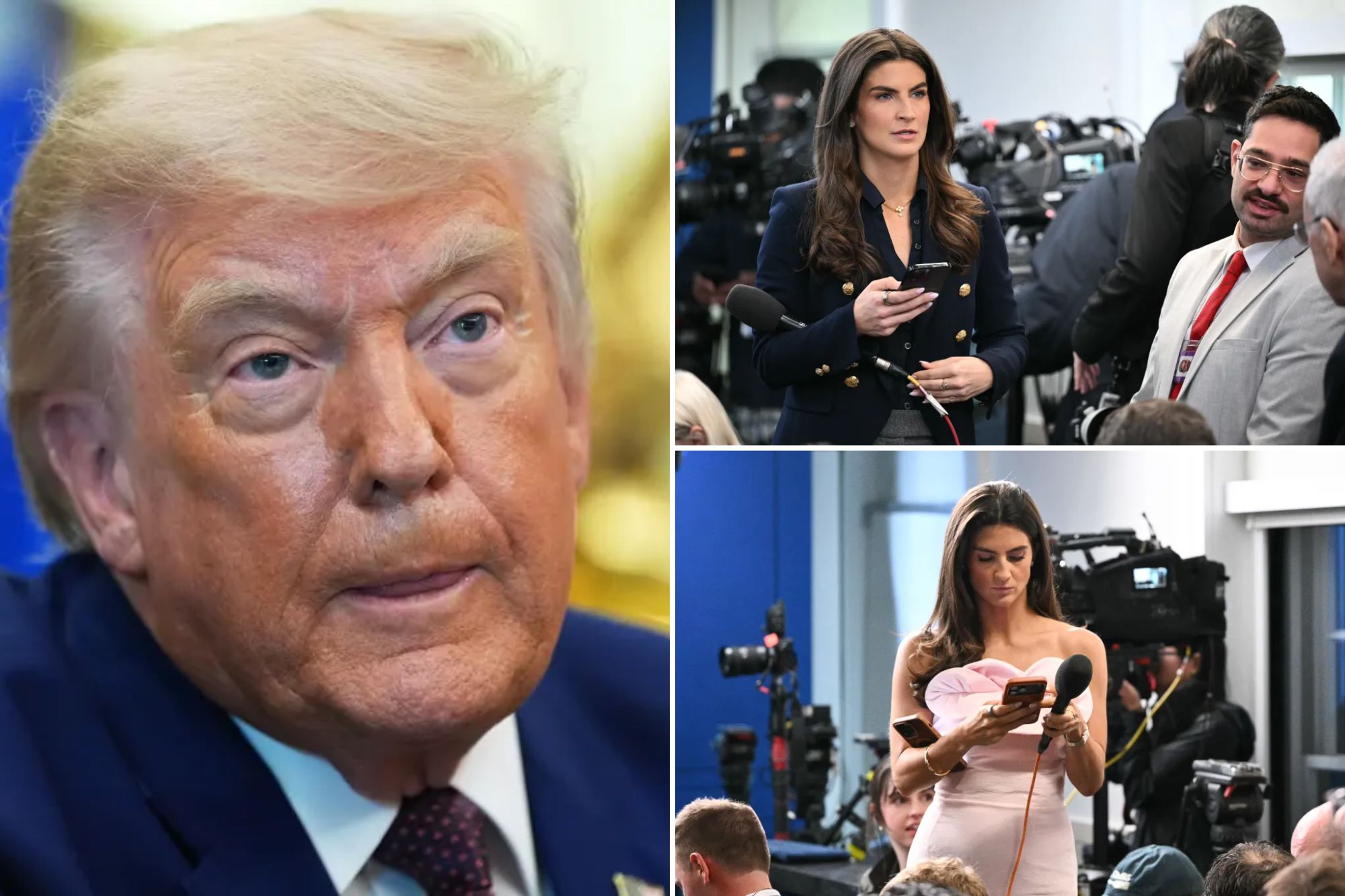Trump berates CNN’s Kaitlan Collins for not smiling in Oval Office ...