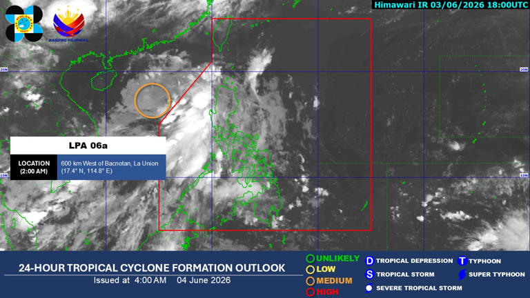 LPA outside PAR may intensify into tropical cyclone – PAGASA