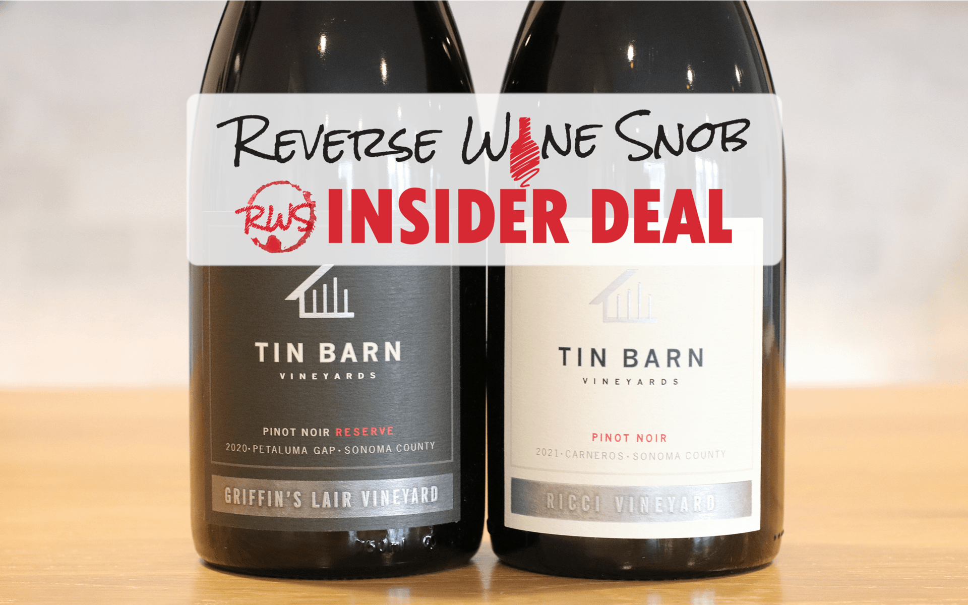 INSIDER DEAL! 49% OFF two 93-point Tin Barn single vineyard pinot noirs