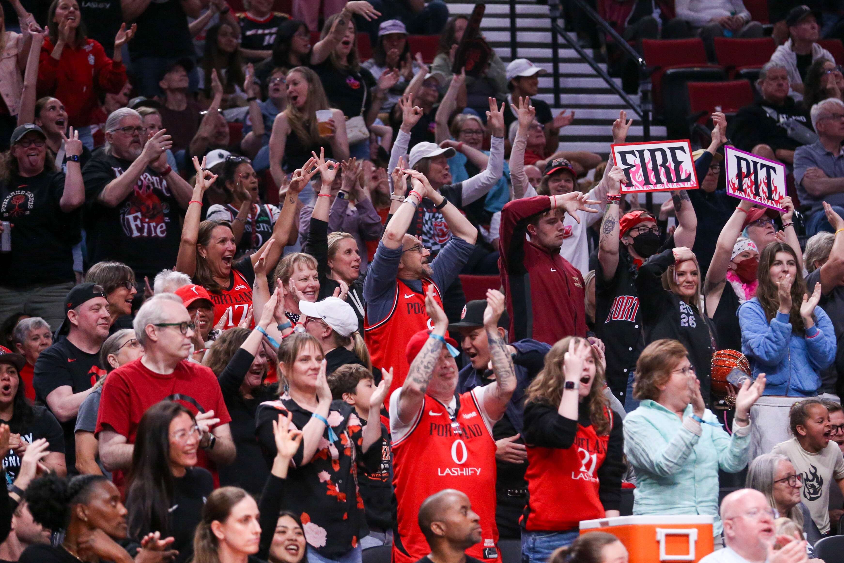 Portland Fire fans have started a new ritual during coach’s challenges