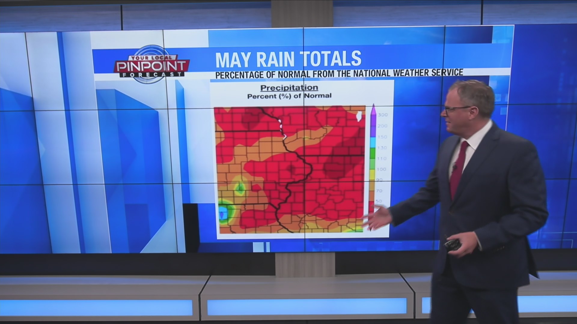 QC receives less than 50% of normal amount of rain in May