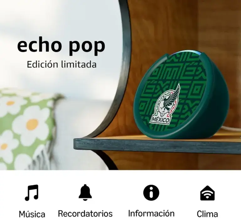 Amazon Echo Pop edición Selección Mexicana con Alexa y diseño exclusivo ...