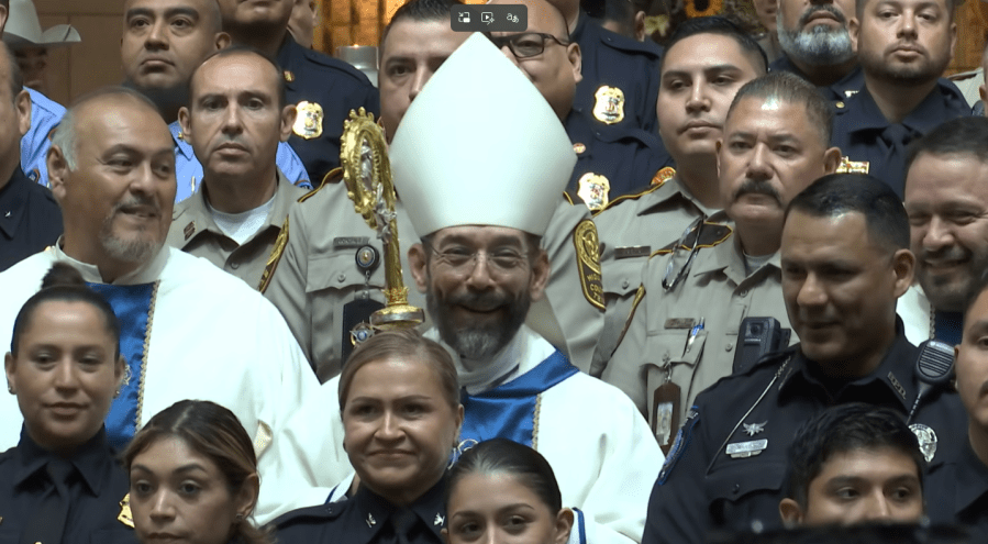 First responders gather for Blue Mass at San Juan Basilica