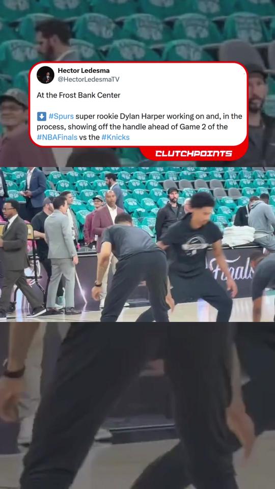 Dylan Harper is ready for his first NBA Finals game!