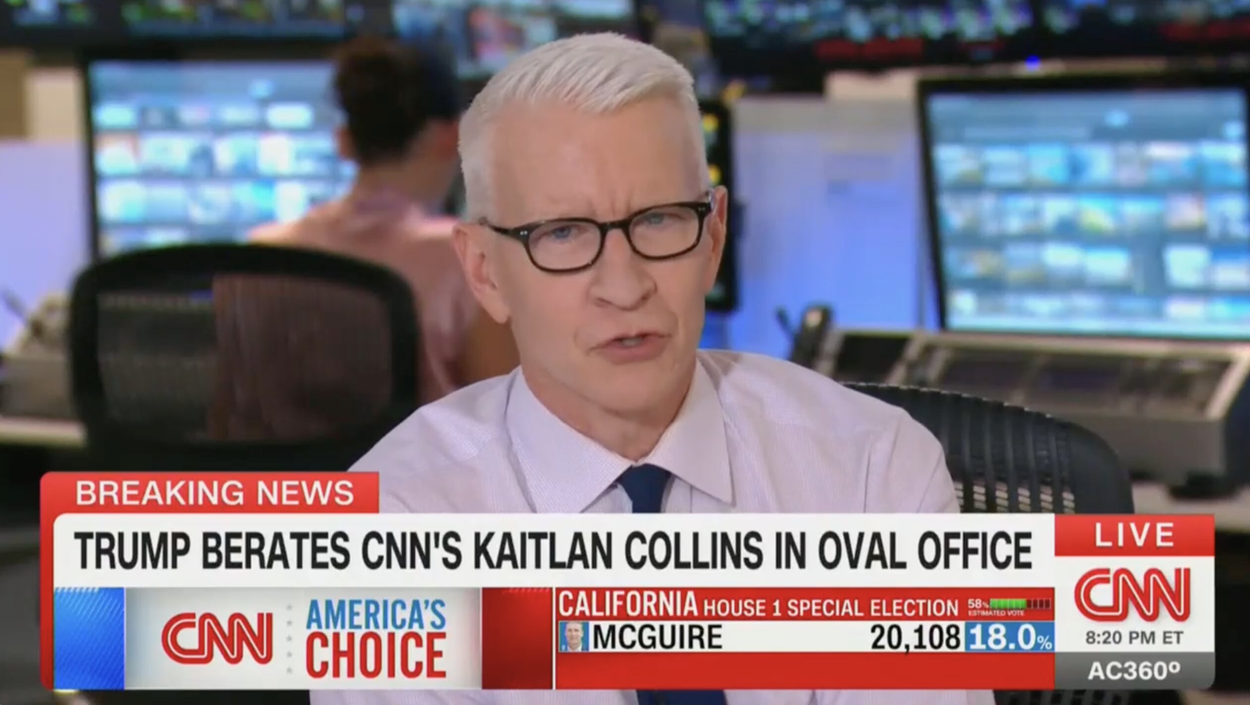 Anderson Cooper goes hard at Trump after president attacks Kaitlin ...