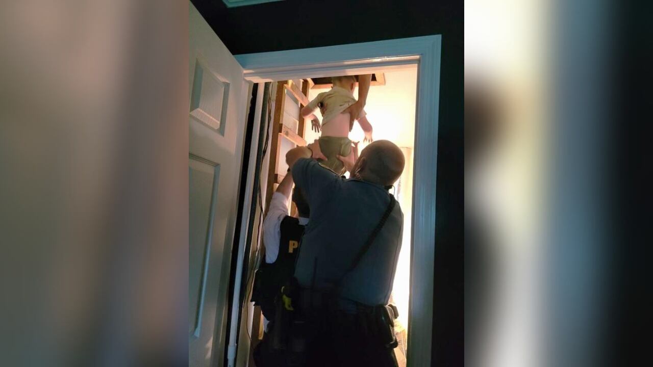Foster child found safe in attic after 7-hour search in Clarksville