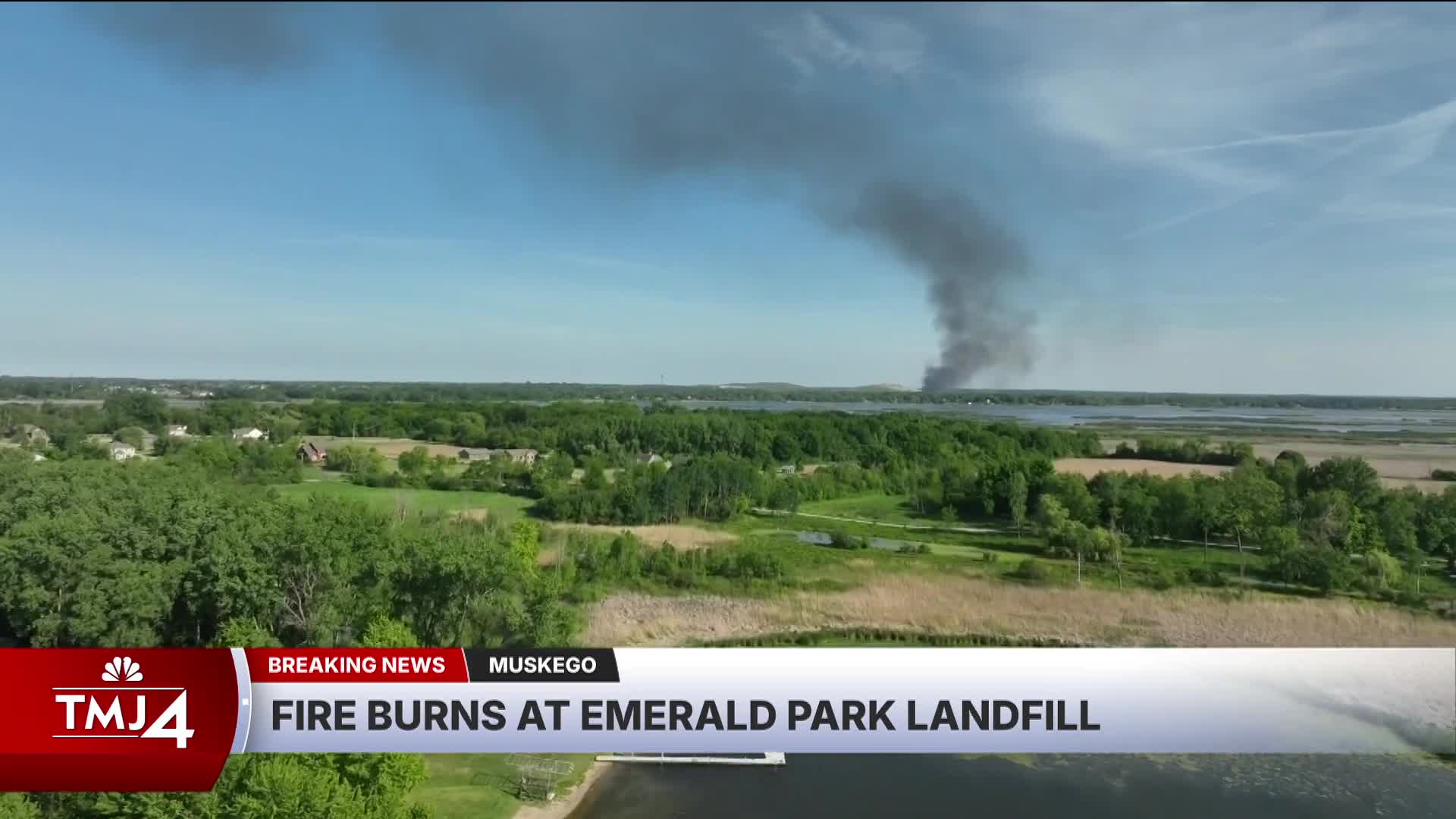 Fire burns at Emerald Park Landfill