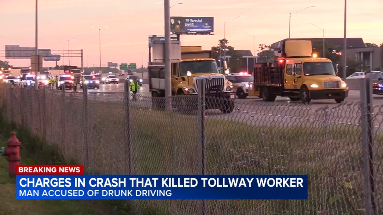 Man charged with DUI after 3 tollway workers struck, 1 fatally, on I ...