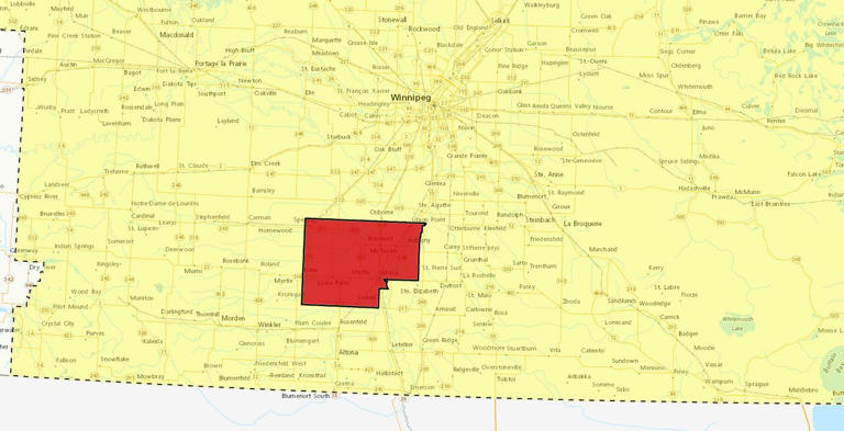 Tornado warning issued near Morris, Man., as severe thunderstorm rolls ...