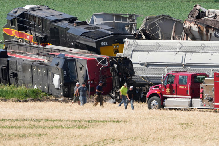 One dead and another injured after train strikes semi-truck in Iowa