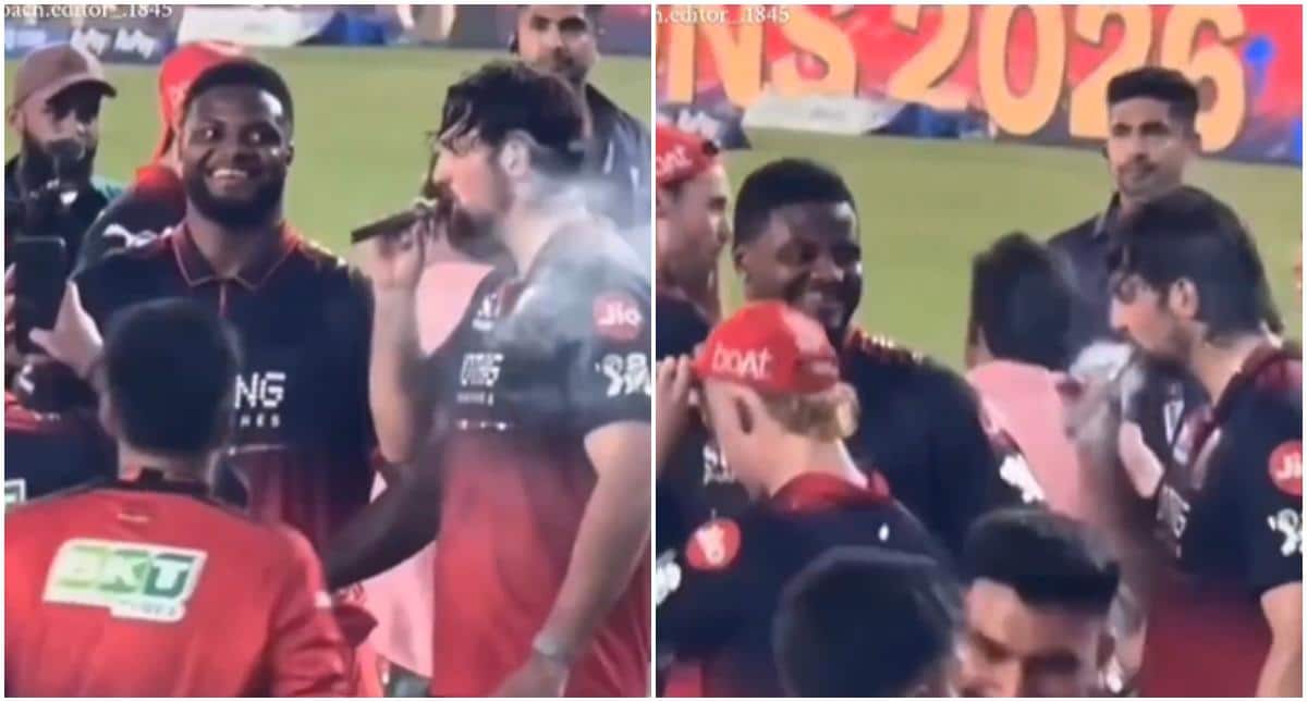 Watch: RCB player's 'cigar' celebration goes viral; here's what really ...