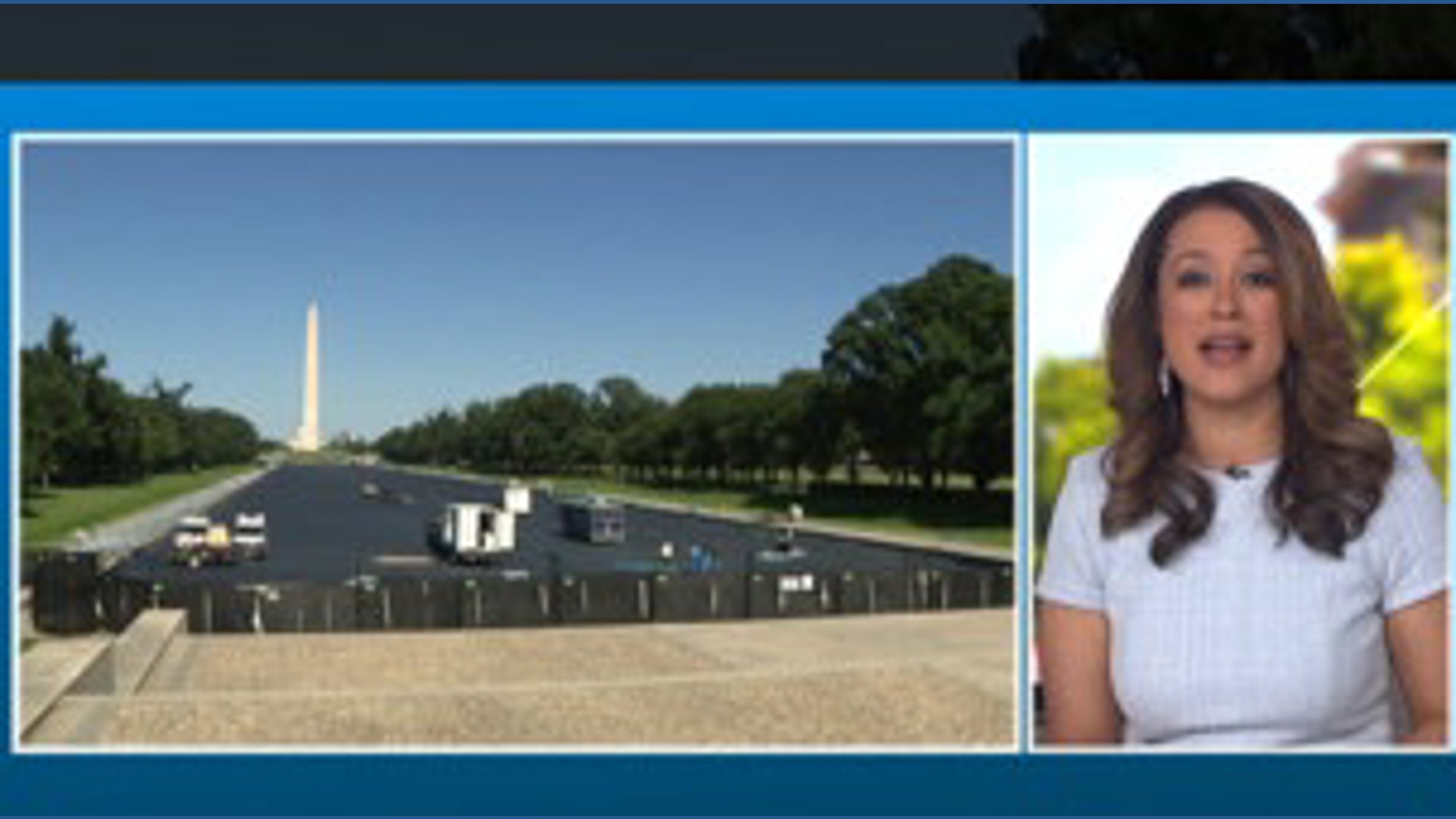 Trump says Reflecting Pool set to reopen as repairs near completion