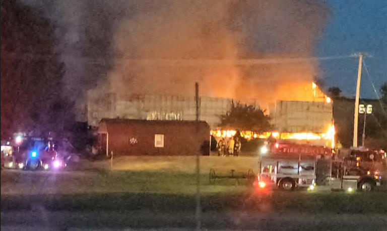 Several fire departments respond to Orangeville structure fire