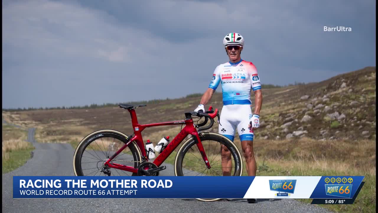 Cyclist embarks on Route 66 world record attempt during centennial year