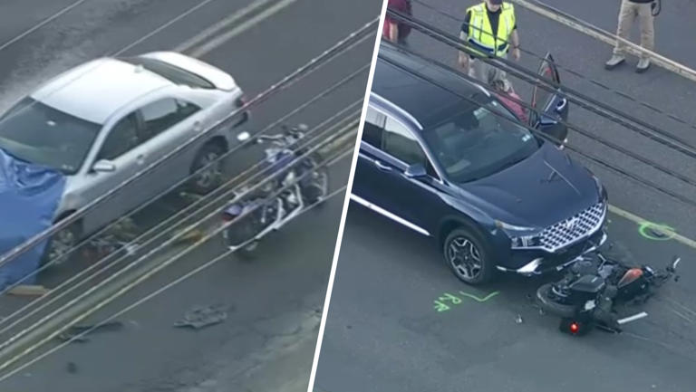 Fatal choque múltiple entre motoras y autos cierra vías en Warminster
