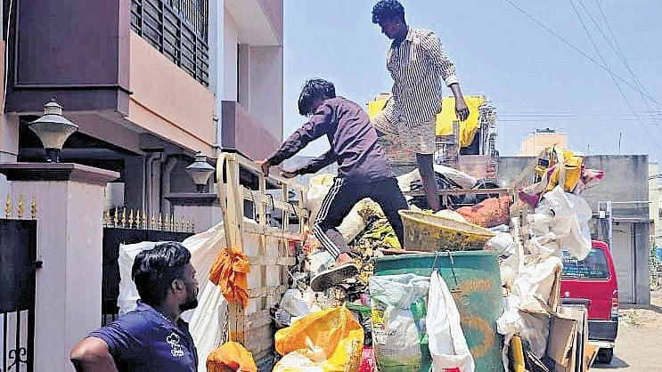 Sanitation workers allege reuse of limited safety kits for official ...
