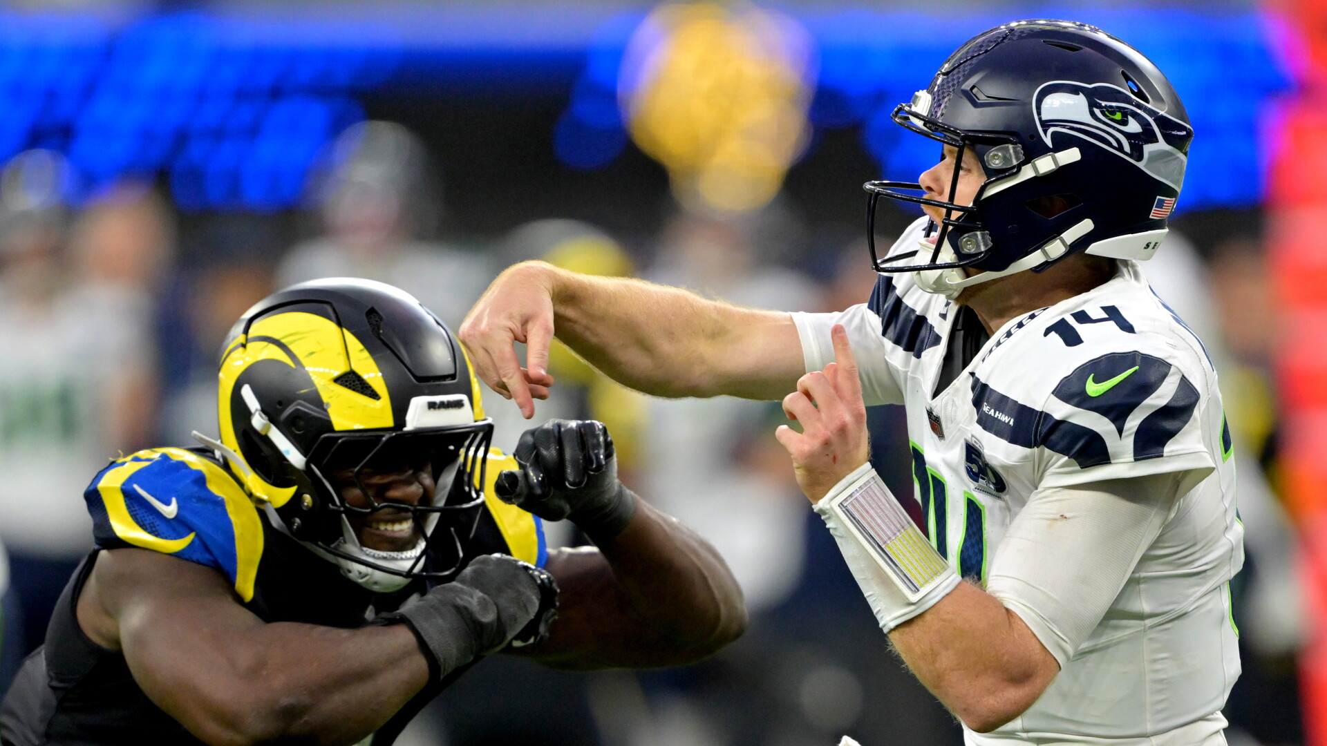 Sam Darnold doesn't have much to say about Rams acquiring Myles Garrett