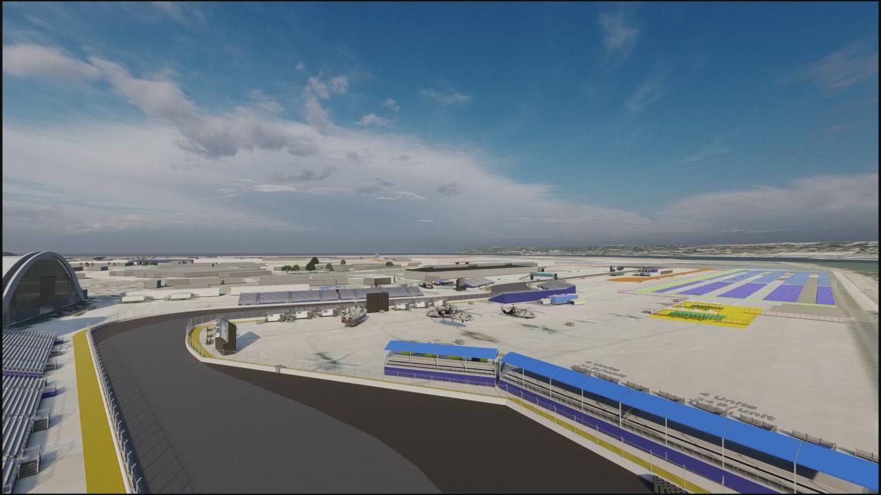 Naval Base Coronado street course digital flyover