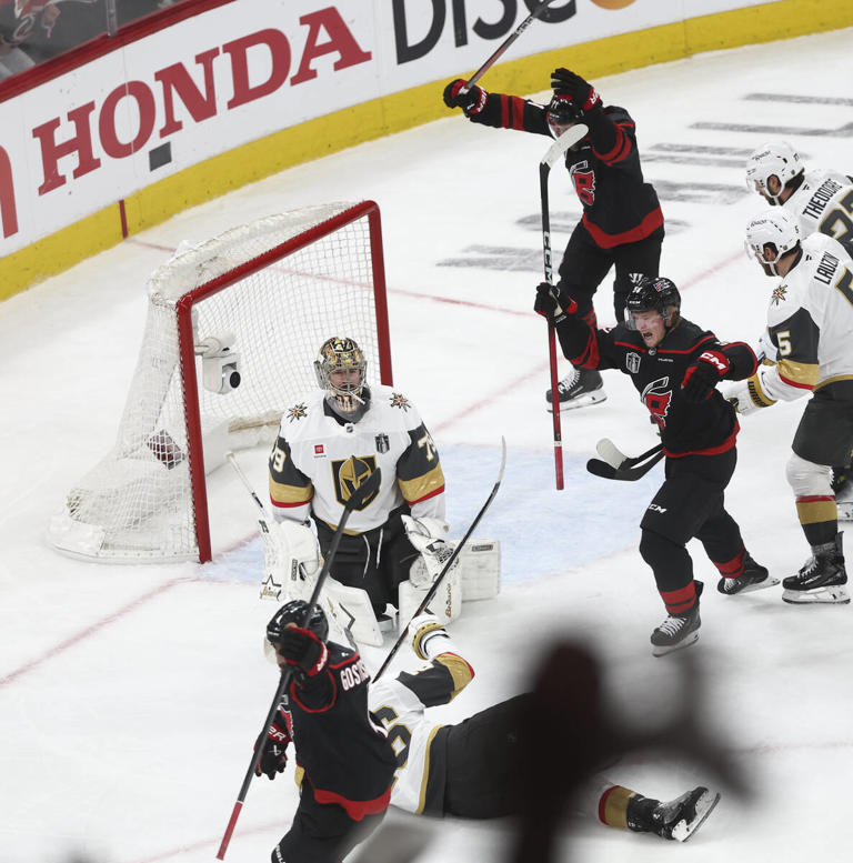 Knights notebook: Carter Hart heckled by Hurricanes fans during Game 1