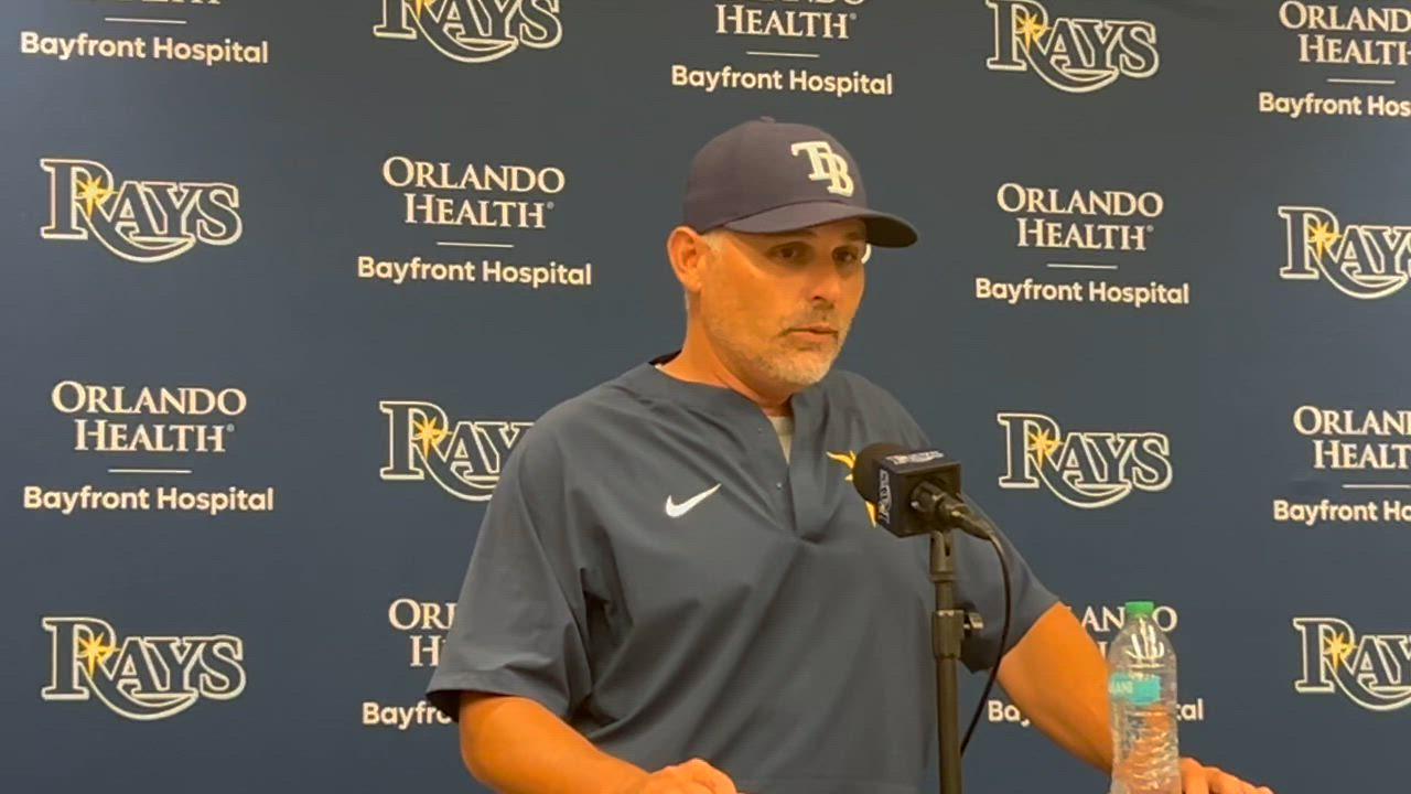 Tampa Bay Rays manager Kevin Cash speaks to media.mp4