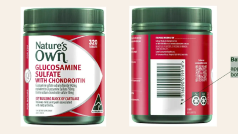 Supplements recalled due to potential presence of glass fragment