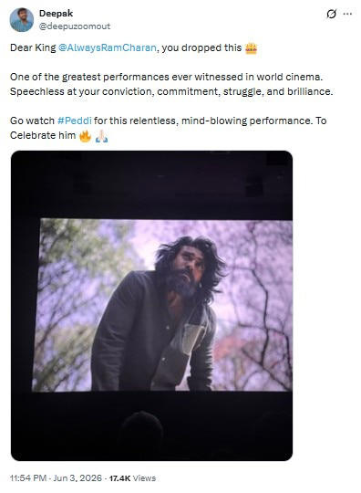 Peddi X reviews: Fans crown Ram Charan 'king', praise his brilliant ...