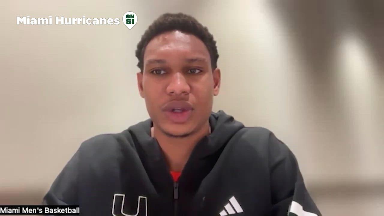 Miami power forward Malik Reneau ahead of No. 9 BYU game