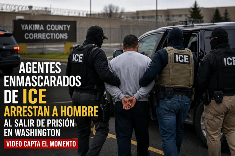 Video muestra a agentes enmascarados de ICE arrestando a hombre al ...