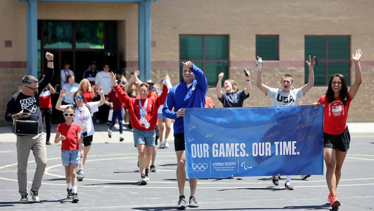 Surprise! Olympians, Paralympians show up at school’s field day