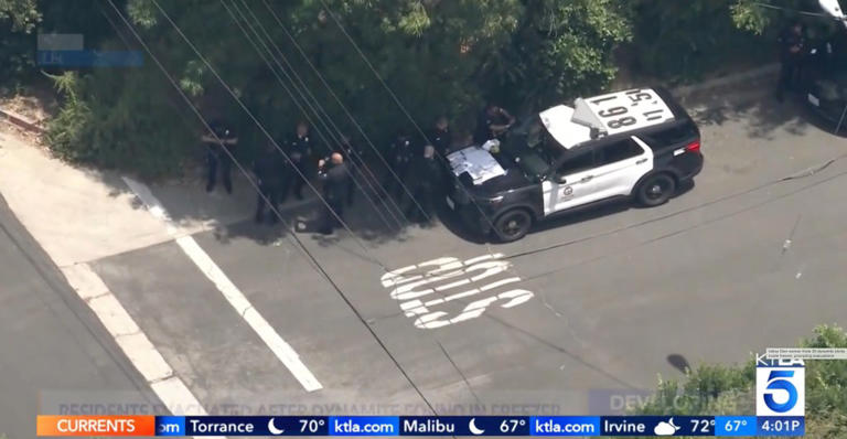 Mystery dynamite sticks force evacuations in LA neighborhood
