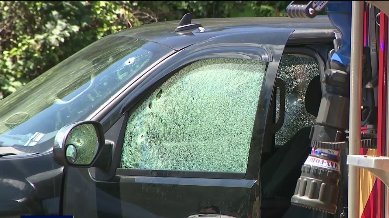 Driver survives highway shooting with truck full of holes