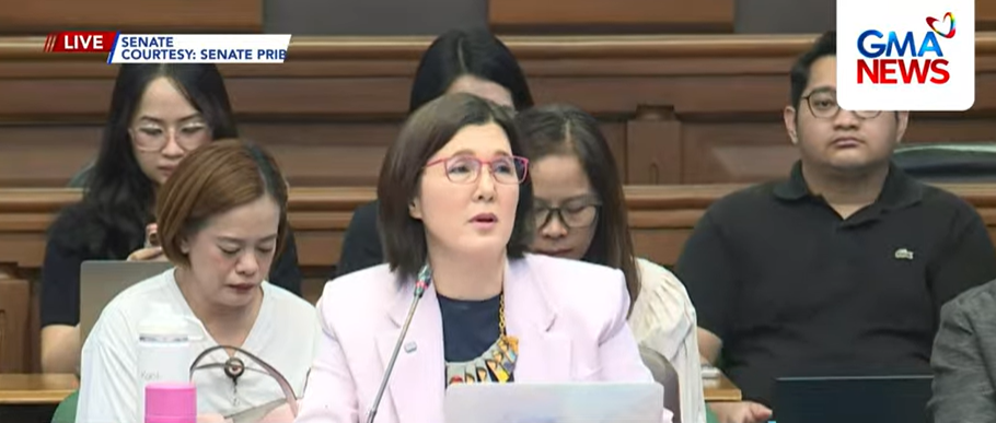 Pia Cayetano presides over Senate blue ribbon flood control mess hearing