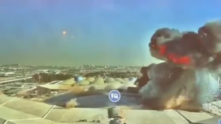 Kuwait releases footage of an alleged drone crash into its airport